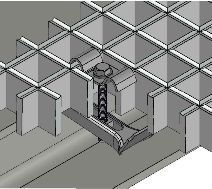 Standard Festebeslag B138K - Beslag - Fibergitter - Flexi Riste A/S