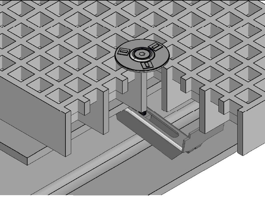 Festebeslag B15025TR - Beslag - Fibergitter - Flexi Riste A/S