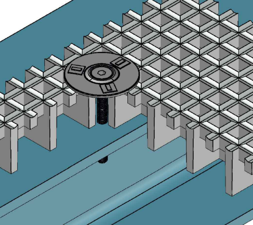 Festebeslag B620TR - Beslag - Fibergitter - Flexi Riste A/S